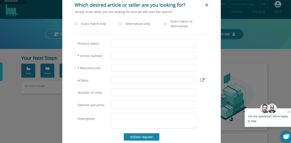 Launch of Alternative Product Search Capability - hystrix medical